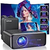 Amazon.com: [Auto Focus+Auto Lens Cap] Projector with WiFi 6 and ...