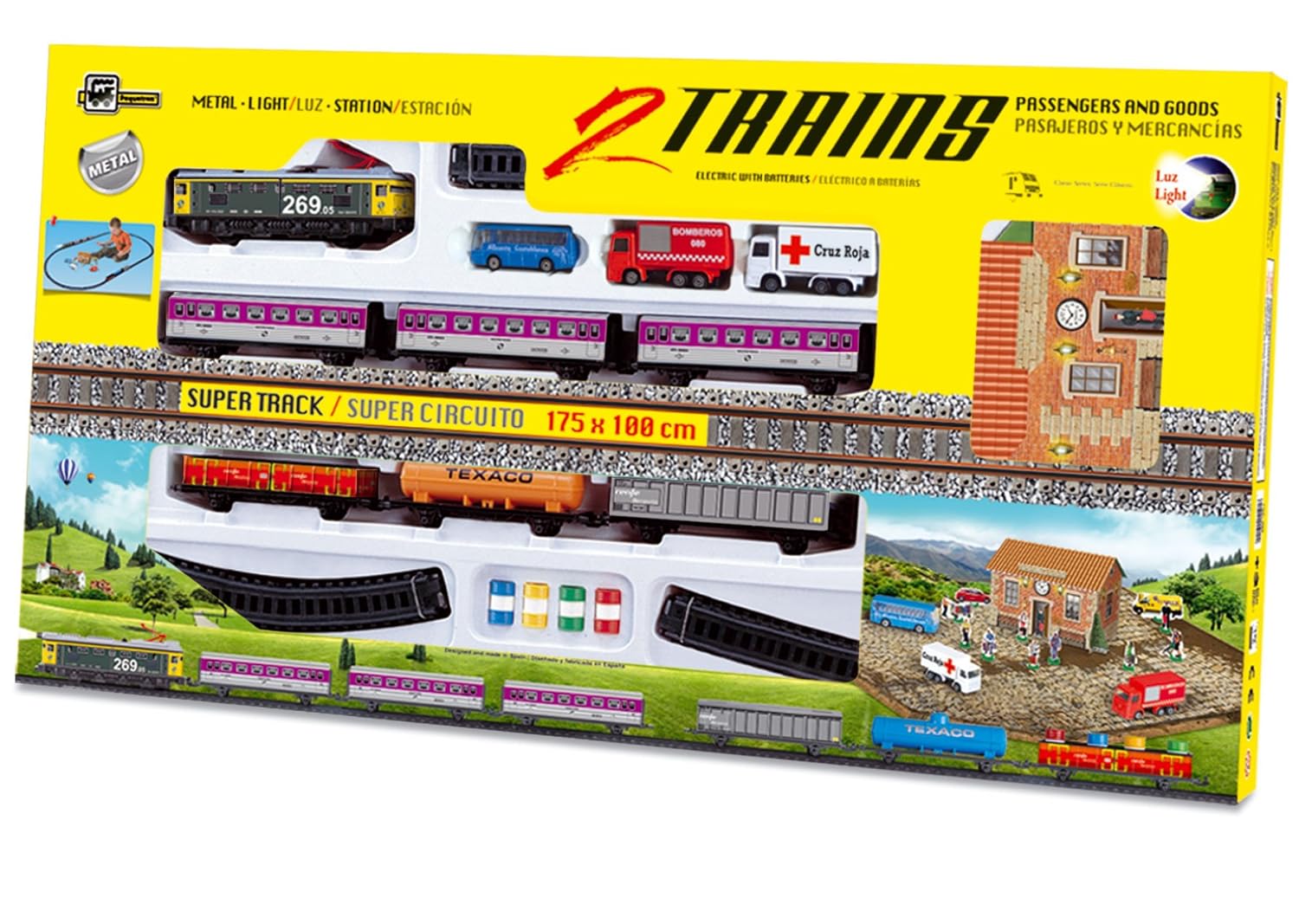 PEQUETREN Pequetren675 Classic Renfe Metallic Model Train with Light ...