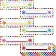 Amazon.com: 60 Pcs Colorful Fireworks Students Name Plates Classroom ...