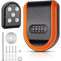 Amazon.com: Magnetic Key Holder with Lock,Magnetic Key Box with ...
