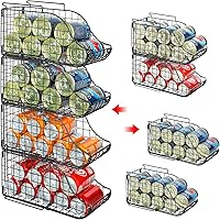 Amazon.com: 4-Pack Can Storage Organizer Pantry, Stackable Kitchen ...