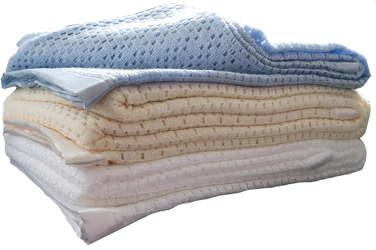 Sugglemore Lightweight 100 Acrylic Cellular Blanket Single Double