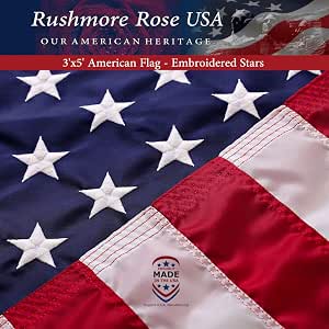 Amazon.com : American Flag 3x5 ft - Made in USA. Premium US Flag ...