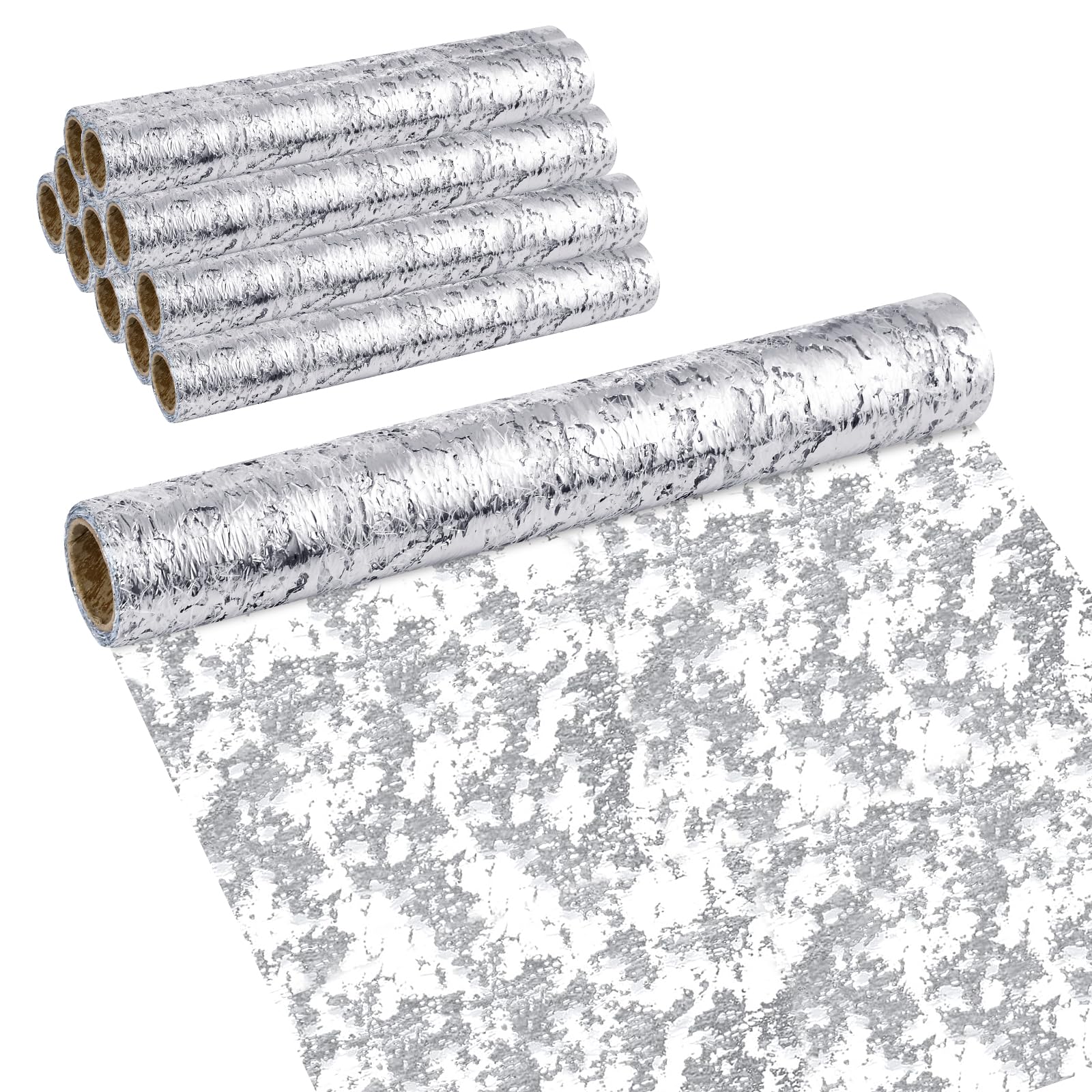 ***ONLY 6*** Milkary 12 Pack Metallic Silver Table Runner, 11 x 108 ...