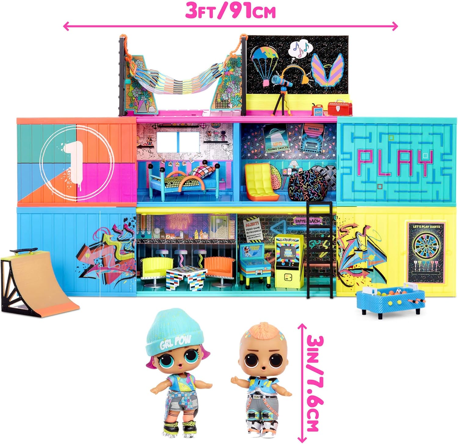 LOL Surprise Clubhouse – Doll Play House With 40+ Surprises – 2 ...