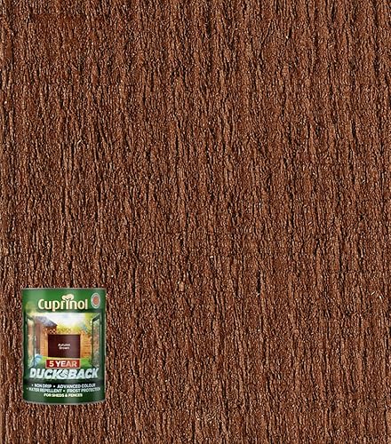 Cuprinol Ducksback 5 Year Waterproof for Sheds and Fences, 5 L - Autumn ...