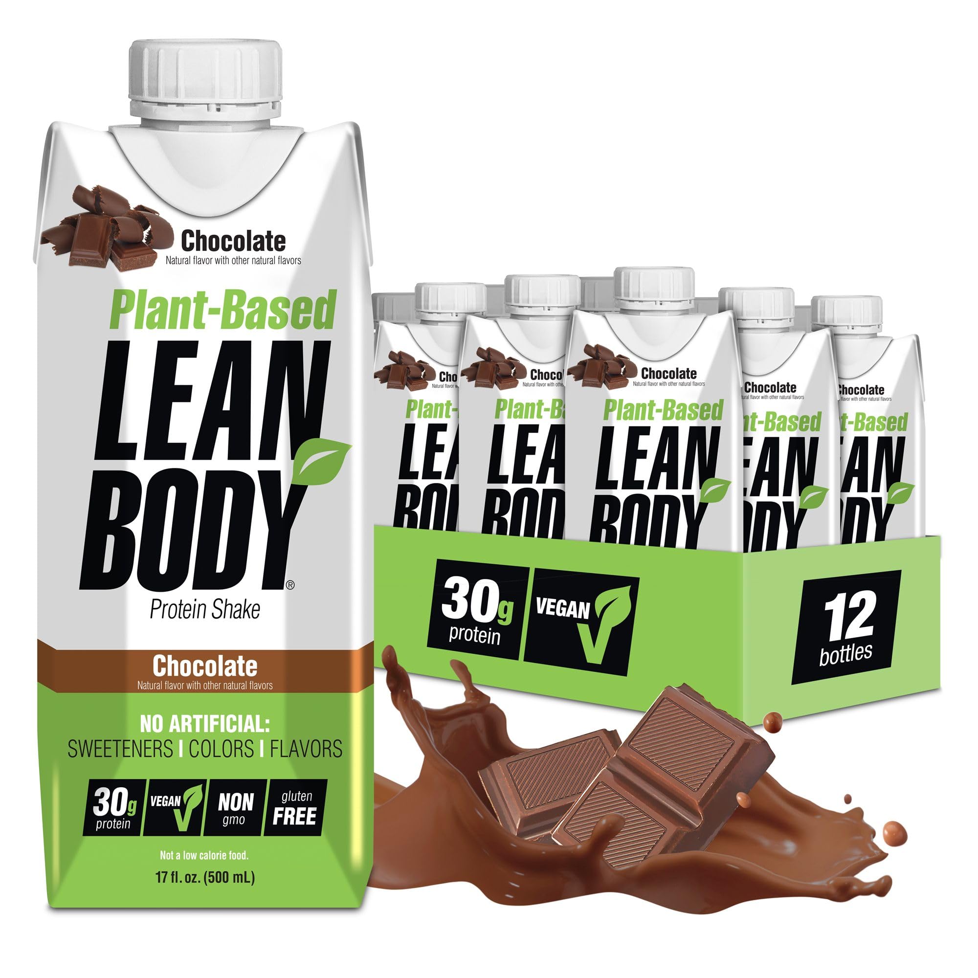 Lean Body Ready-to-Drink, Plant-Based Vegan Chocolate Protein Shake ...
