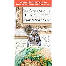 Useless Information BB] [Used] The Ultimate Book Of Useless