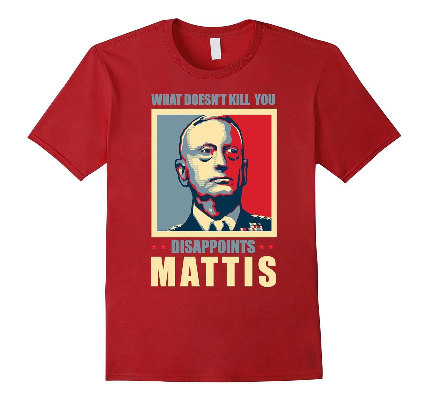 Funny Disappoints General Mad Dog Mattis Knifehands T-shirts-CD – Canditee