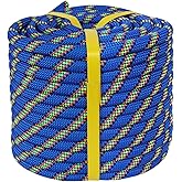 CRAYZA Double Braided Arborist Rigging Rope (1/2 in x 200 ft) Strong ...