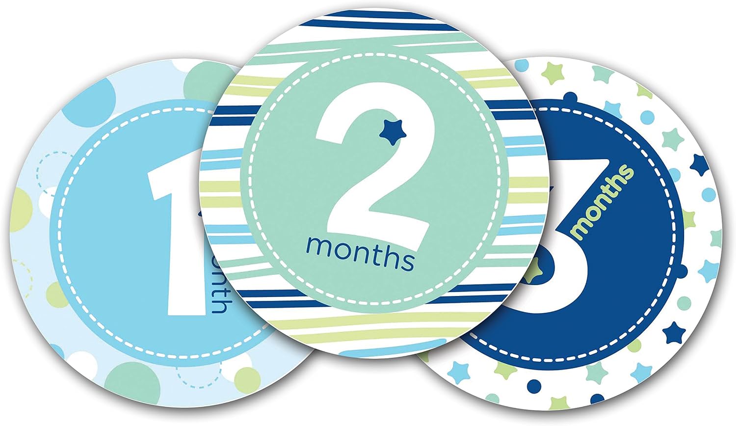 Pearhead First Year Monthly Milestone Photo Sharing Baby Belly Stickers ...