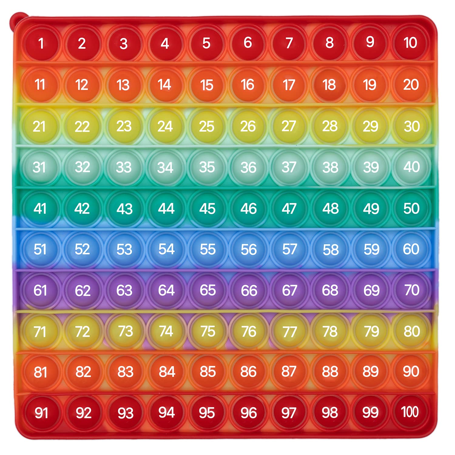 Mua POP-n-Teach 100 Pop It Fidget Toy Rainbow Hundreds Chart for Kids ...