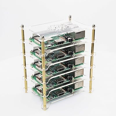 Buy 5Five-Clear Stackable Acrylic Enclosure for Raspberry Pi 4, Pi 3 Model BB,Pi 2 Model B ...