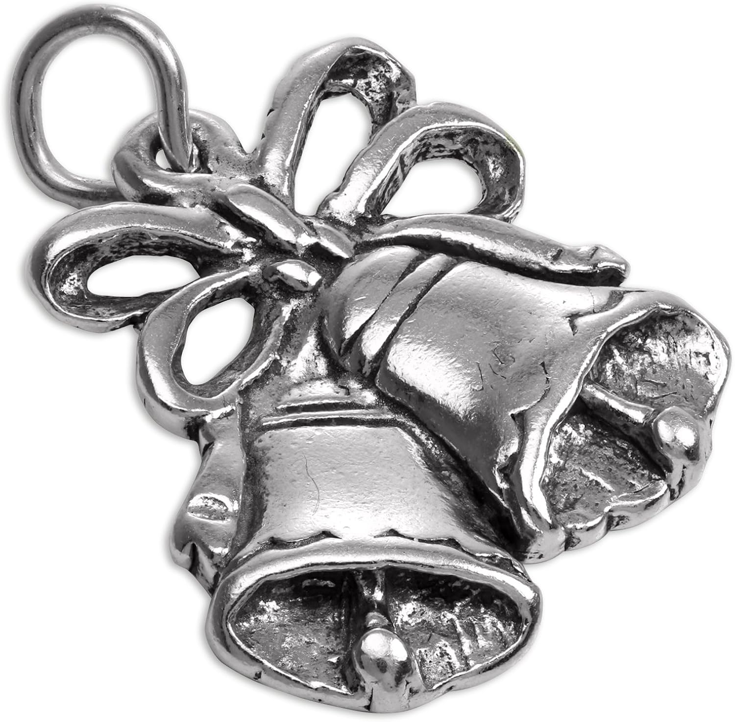 Sterling Silver Bells Charm: Amazon.co.uk: Jewellery