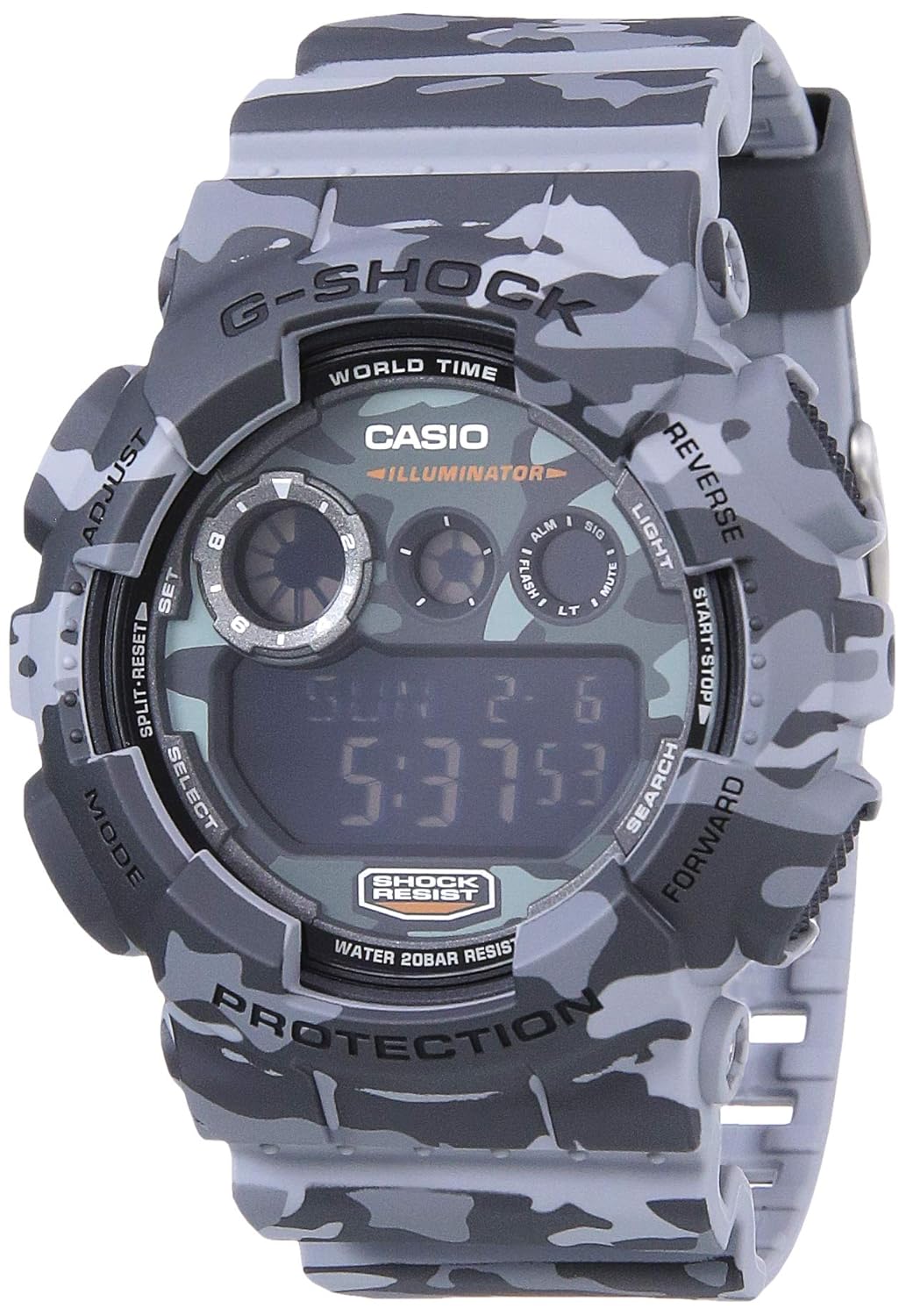 Buy Casio G-Shock Digital Grey Dial Men's Watch - GD-120CM-8DR(G514) at ...