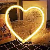 Red Heart Neon Sign, LED Light 3-AA Battery Operated or USB Powered ...