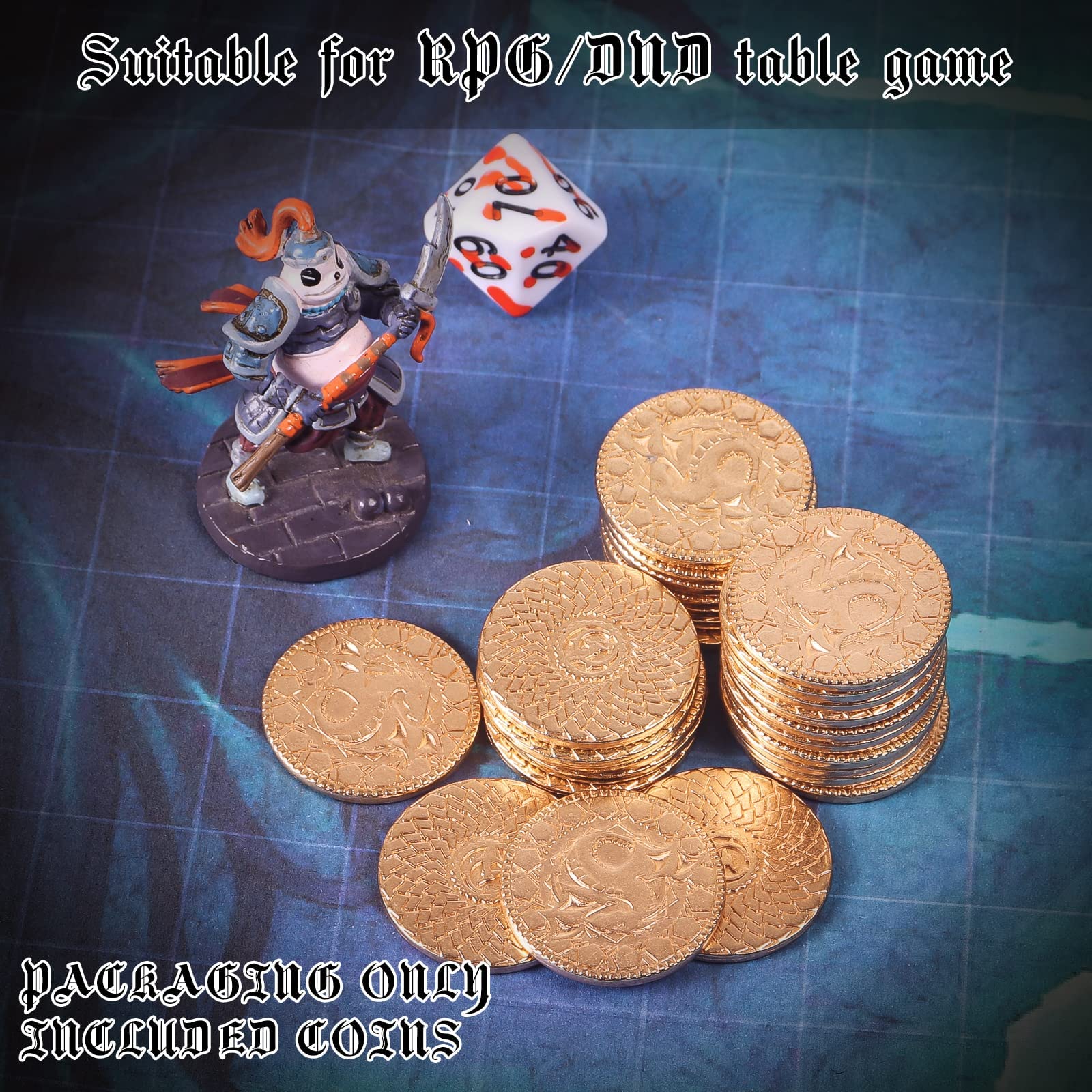 Mua 50 Gold Coins for RPG, Fantasy Metal Coins for Board Games & Table ...