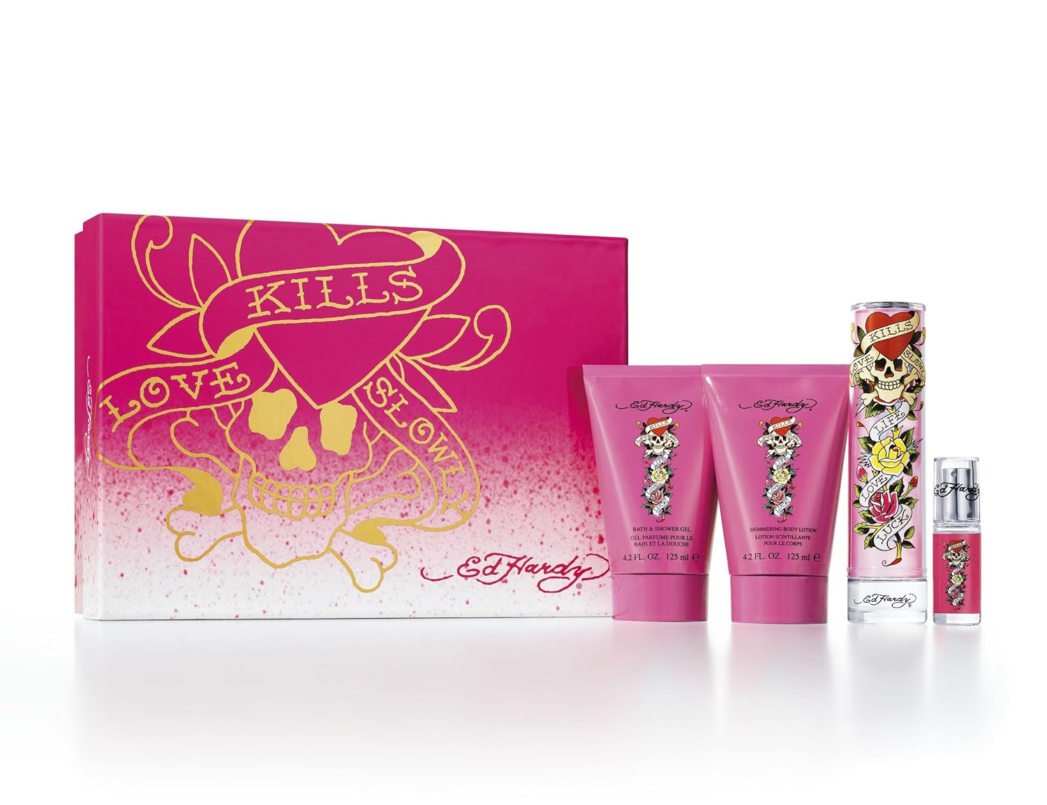 Amazon.com : Ed Hardy 4 Piece Ladies Fragrance Set : Beauty