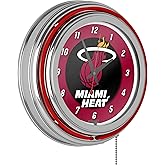 Amazon.com : Chevrolet Chrome Double Ring Neon Clock, 14" : Wall Clocks ...