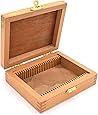 Wooden Slide Box for 25 Slides with Latch - for 75x25mm Slides: Amazon ...