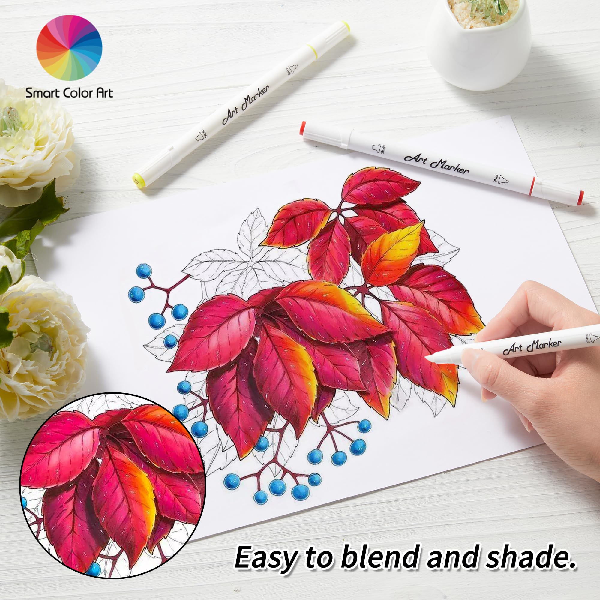 Mua Art Markers, 65 Coloring Markers and 1 Blender, 66 Pack Alcohol ...