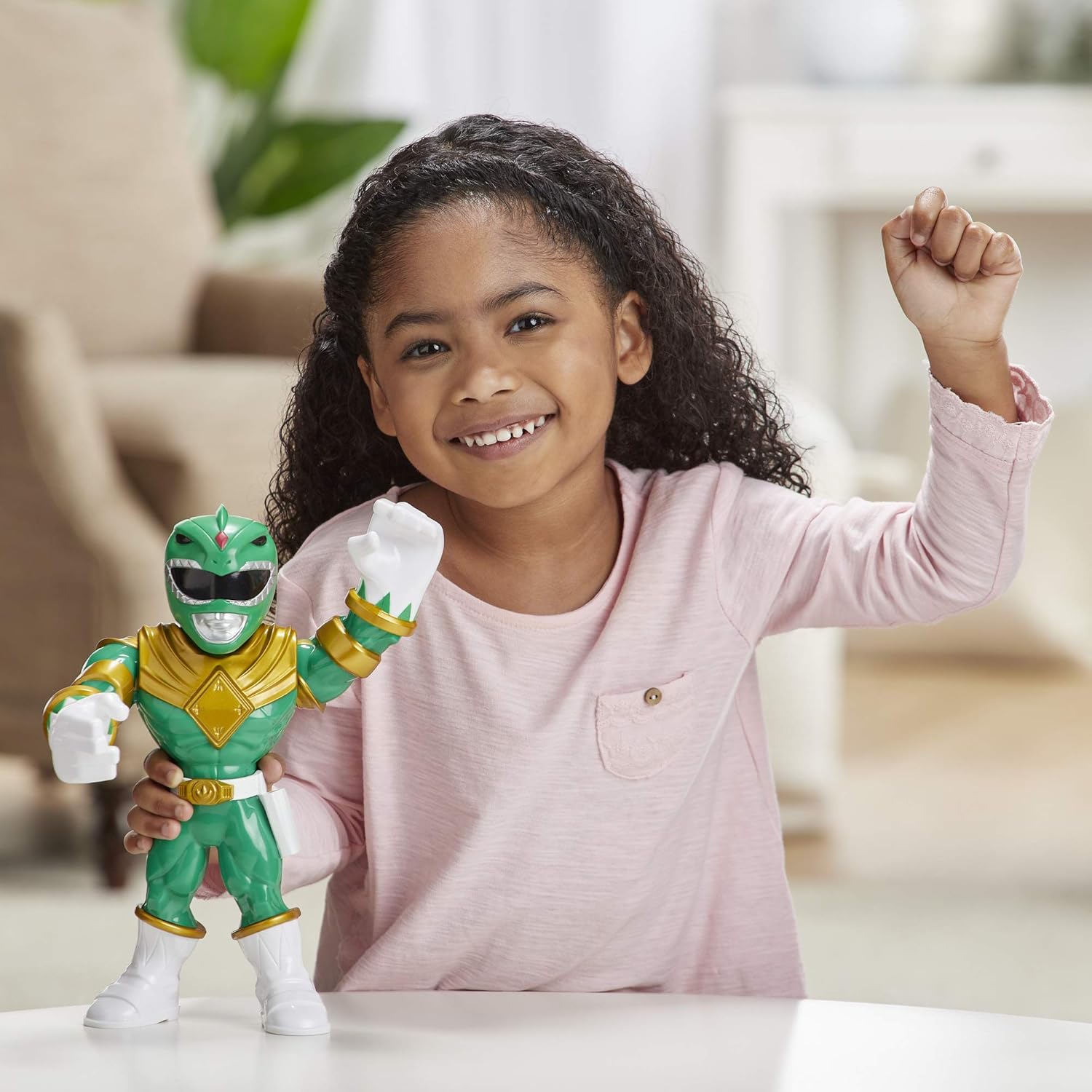 Personaggi di gomma Power Rangers Playskool Heroes Mega Mighties Green ...