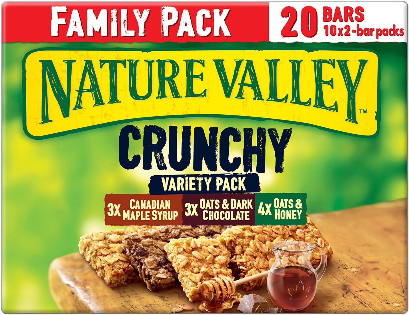 Nature Valley Crunchy Variety Family Pack Cereal Bars, 420 g 7006360003 ...