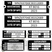 Amazon.com: 4-8 Days Delivery - Upgraded - Vin Plates for Trailers ...