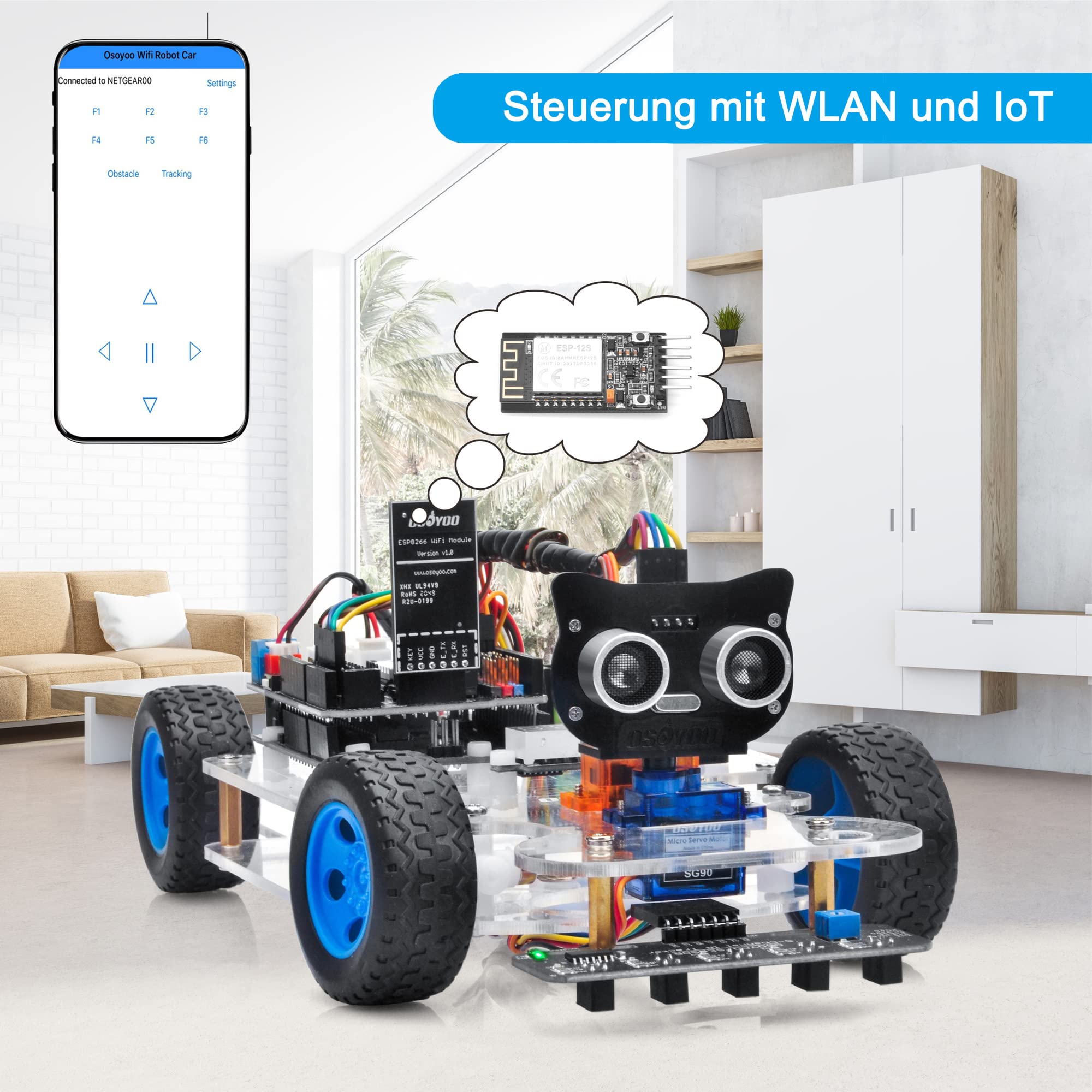 Mua OSOYOO Robot Rc Smart Car DIY Kit for Arduino to Build for Adults ...