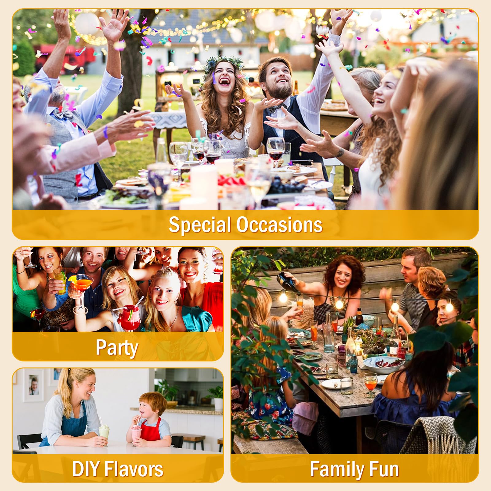 Slushie Machine,Slushy Machine for Home,6 Pre-Set Programs, Auto Clean ...