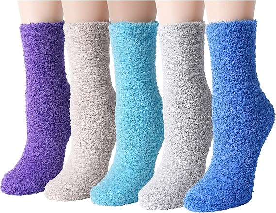 Calcetines suaves y esponjosos de felpa, para dormir en casa ...