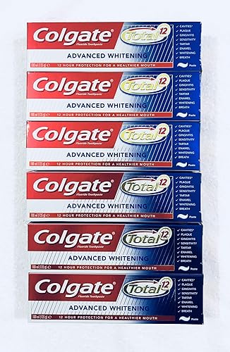 Colgate Total Advanced Whitening Toothpaste - 100ml x 6 price in UAE | Amazon UAE | kanbkam