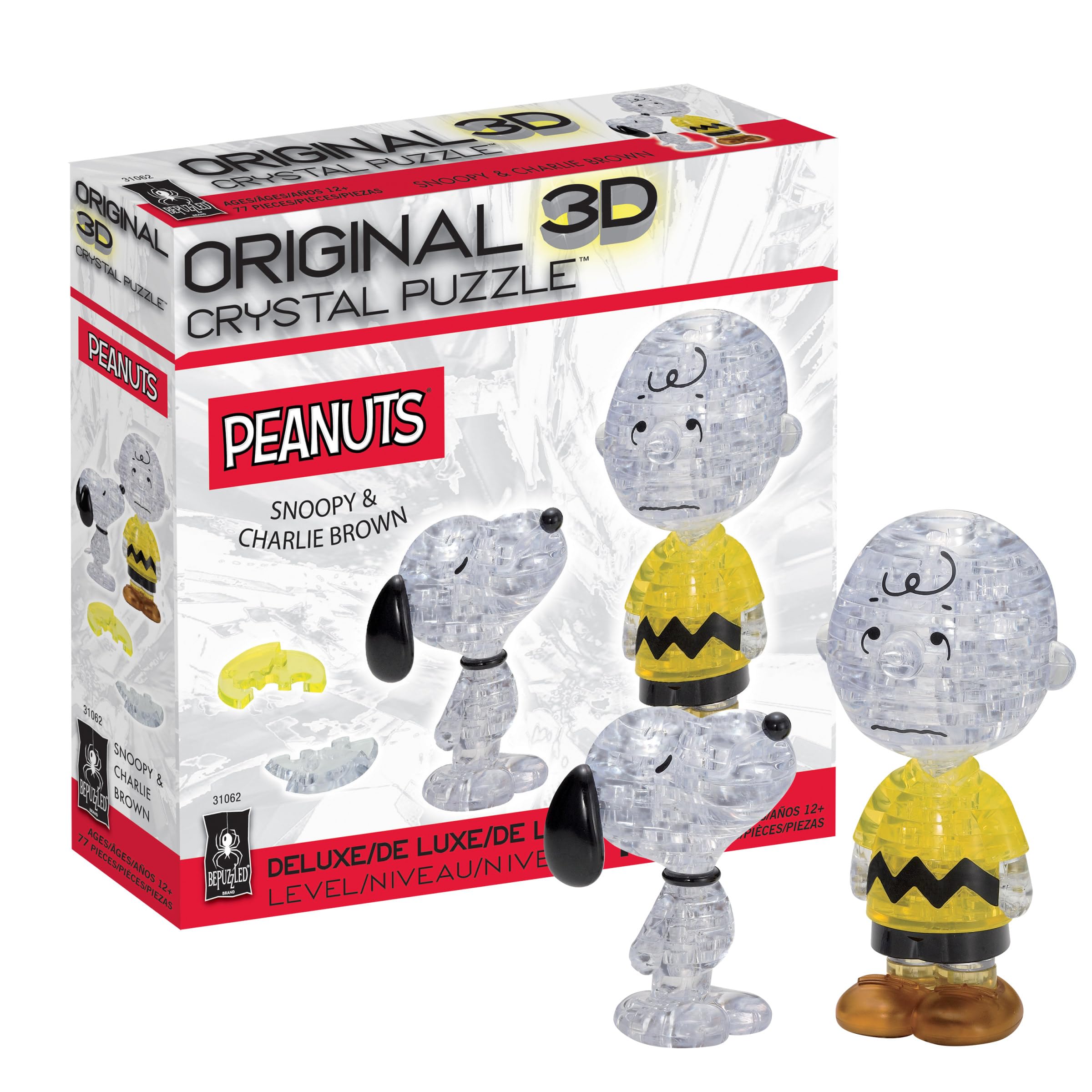 Snoopy and Charlie Brown Deluxe Original 3D Crystal Puzzle from ...