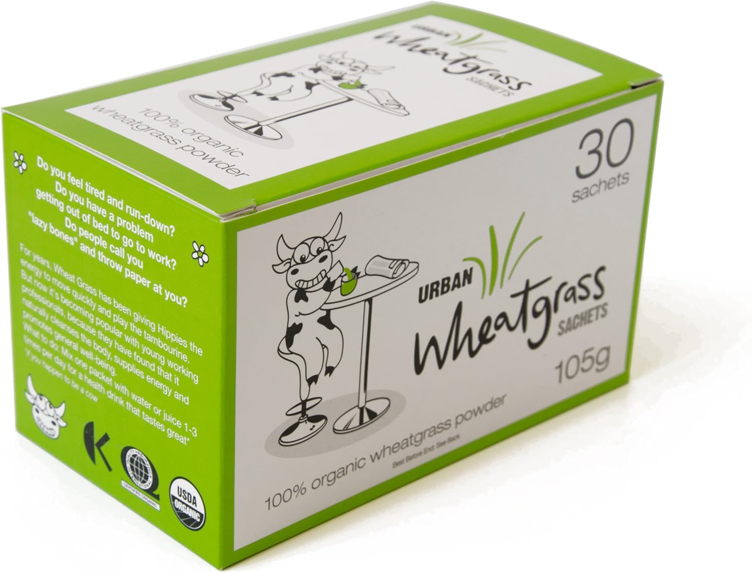 Raw Organic Wheatgrass Powder Sachets. 1-Month Supply at only 59p per ...