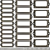 Amazon.com : 30 Pcs Bronze Color Antique Label Holder File Drawer Label ...
