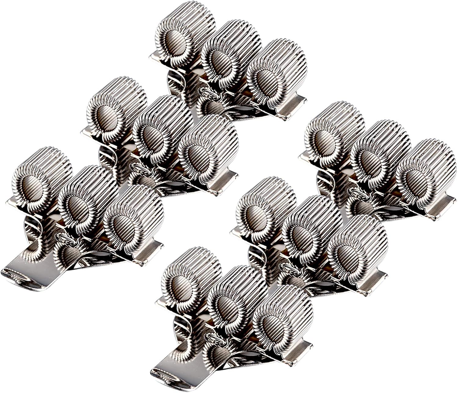 6pcs Triple Metal Pen Loop Holder Clips Pocket Pen Holder with ...