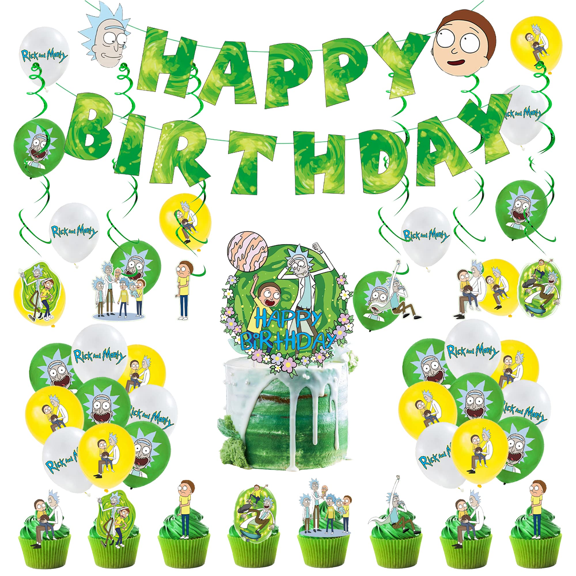Mua Deko Geburtstag Rick und Morty Geburtstag Deko Anime Luftballons ...