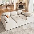 Amazon.com: Nolany Modular Sectional Couch with Storage Ottoman ...