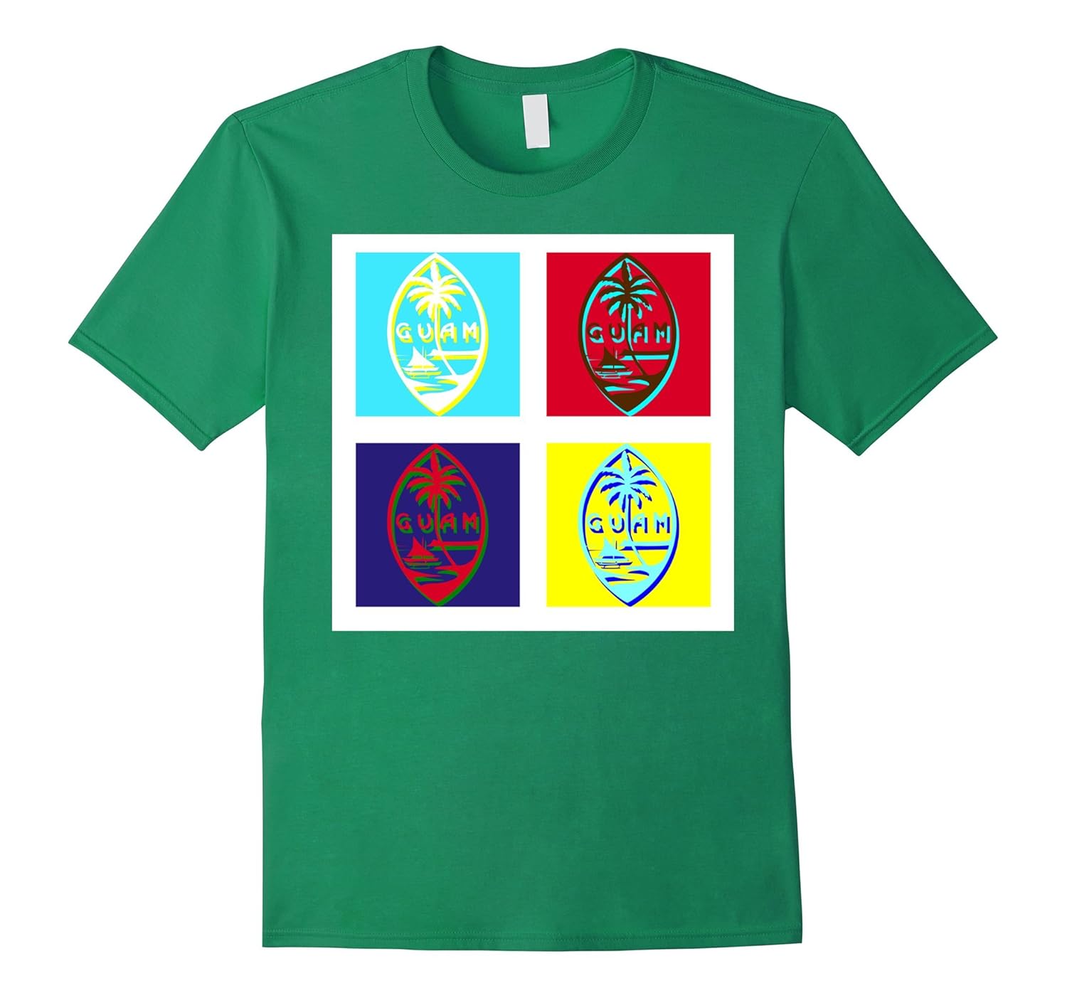 671 Guam USA Seal Pop Art Tshirt for Guamanian Chamorro Tees-CL – Colamaga