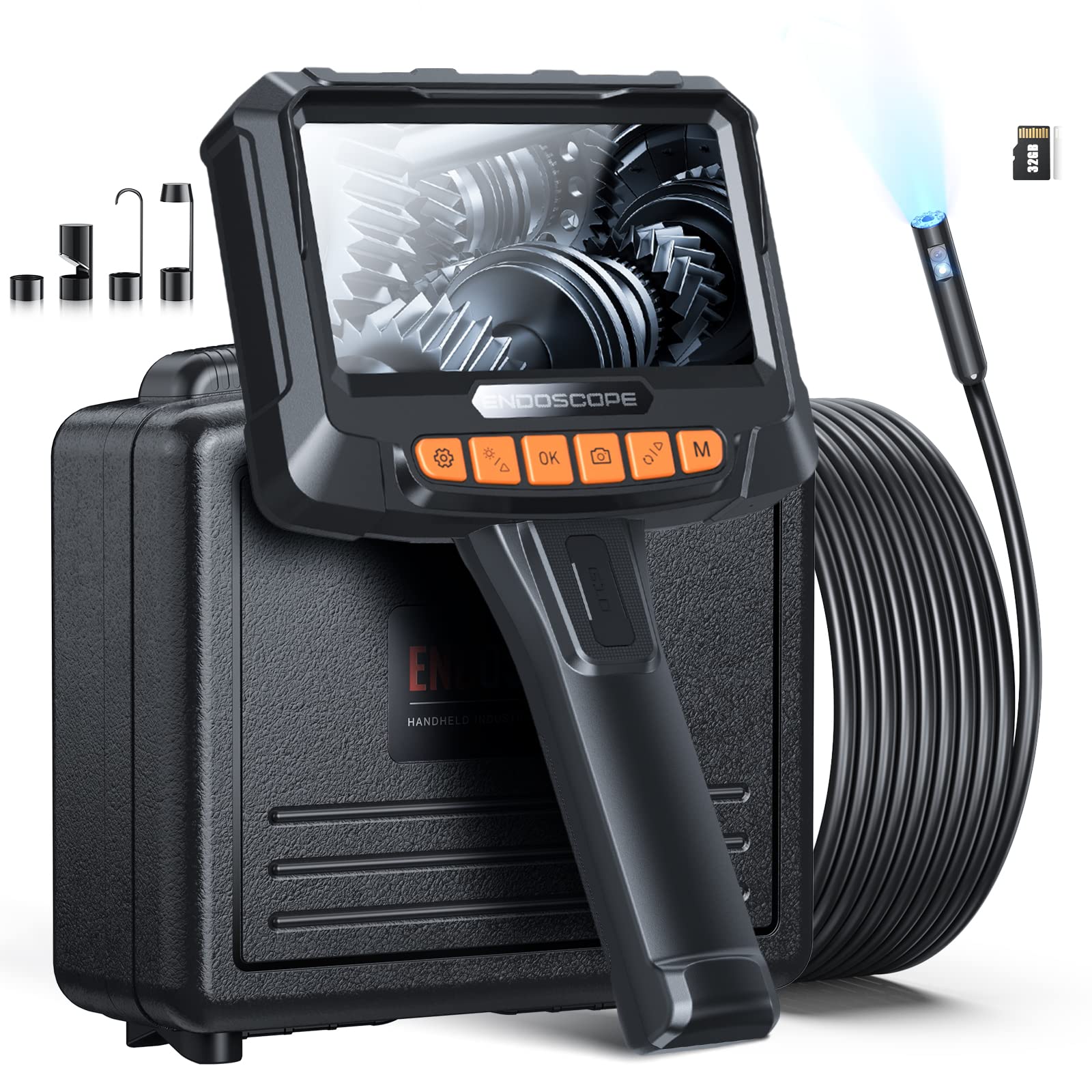 Mua Endoscope Camera with Light, Inspection Camera with 5" IPS Screen ...
