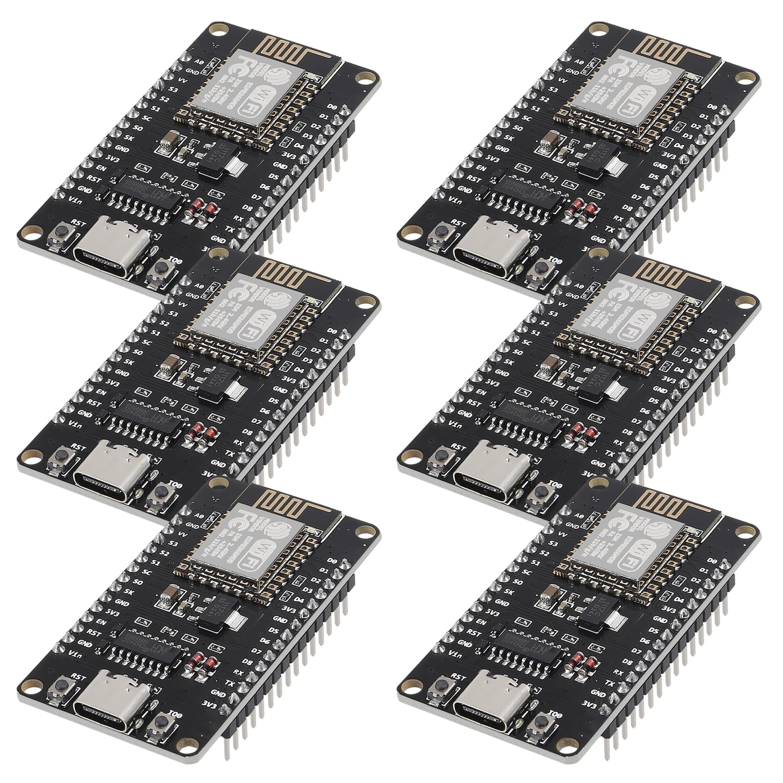 Mua 6PCS Type-C USB ESP8266 Serial Wireless Module CH340 ESP-12E ...