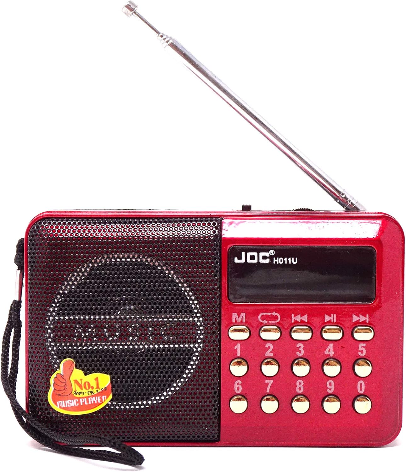JOC Radio H011U Radio FM Rouge USB Rechargeable Micro SD Mini Lecteur ...