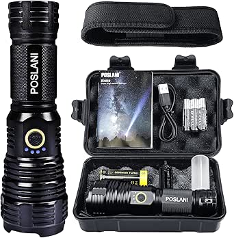 Flashlights LED high lumens Rechargeable , Upgraded XHP70.2 Extremely ...