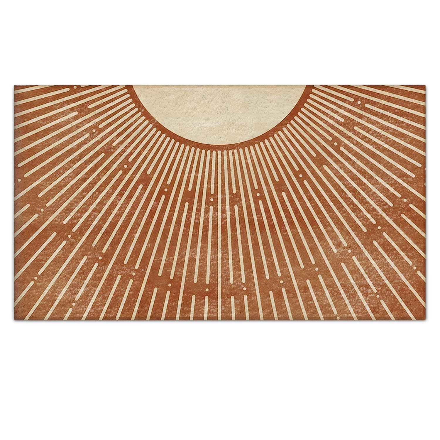 LUVADIAN Boho Door Mats Outdoor - Boho Terracotta Sun Front Door Mat ...