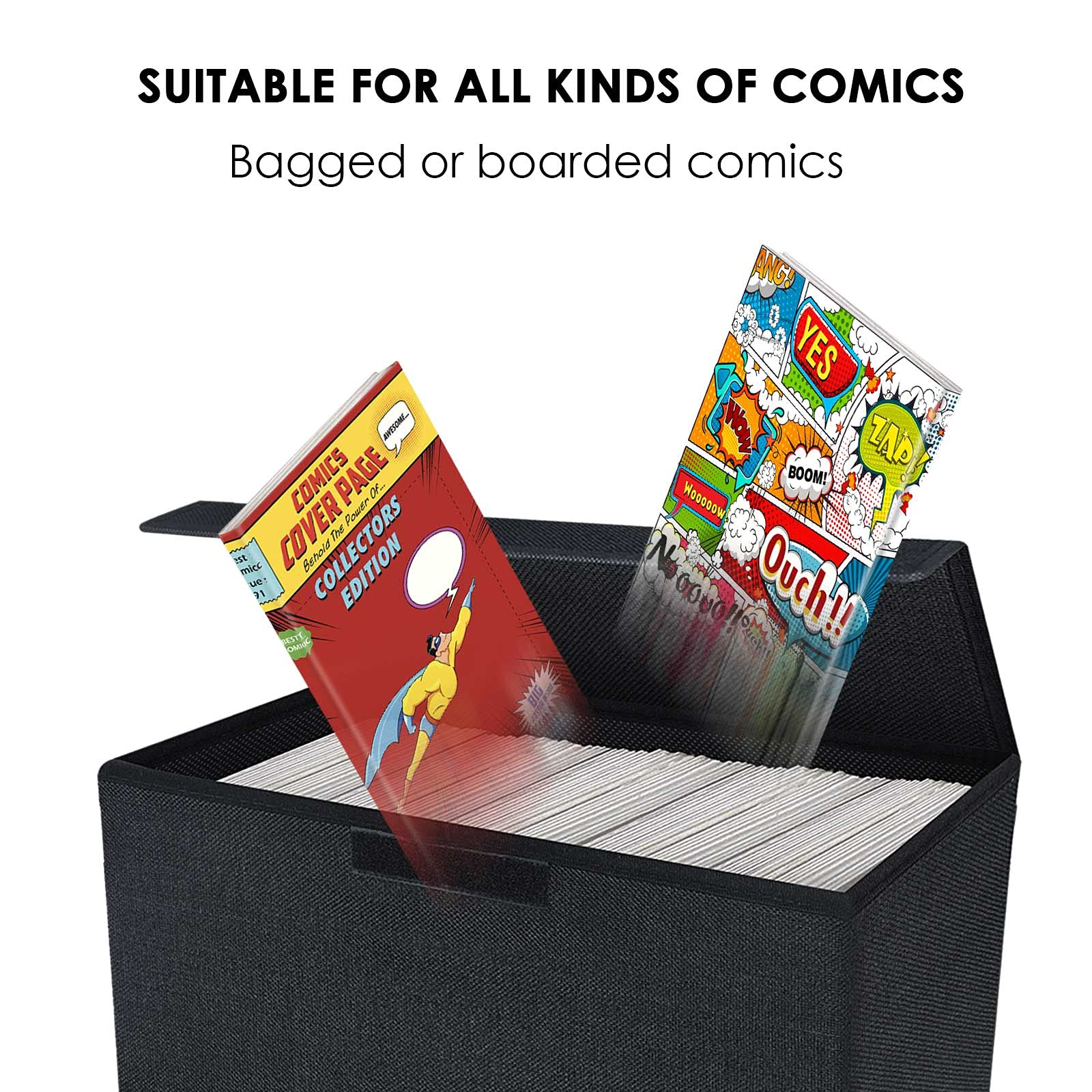 Mua Leffis Comic Book Storage Box, Comic Book Box 15.5" X 7.5" X 11.3 ...