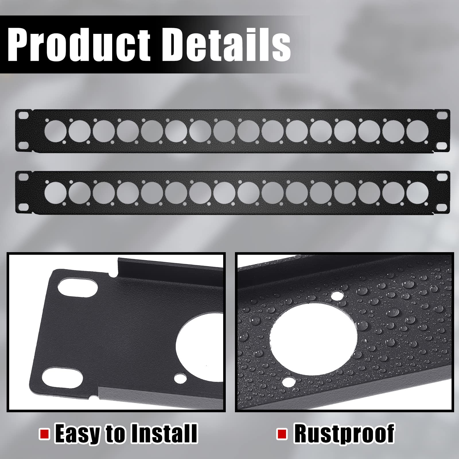 Mua 4 Pcs 1U Rack Panel XLR HDMI Audio Rack Mount Panel Connectors with ...