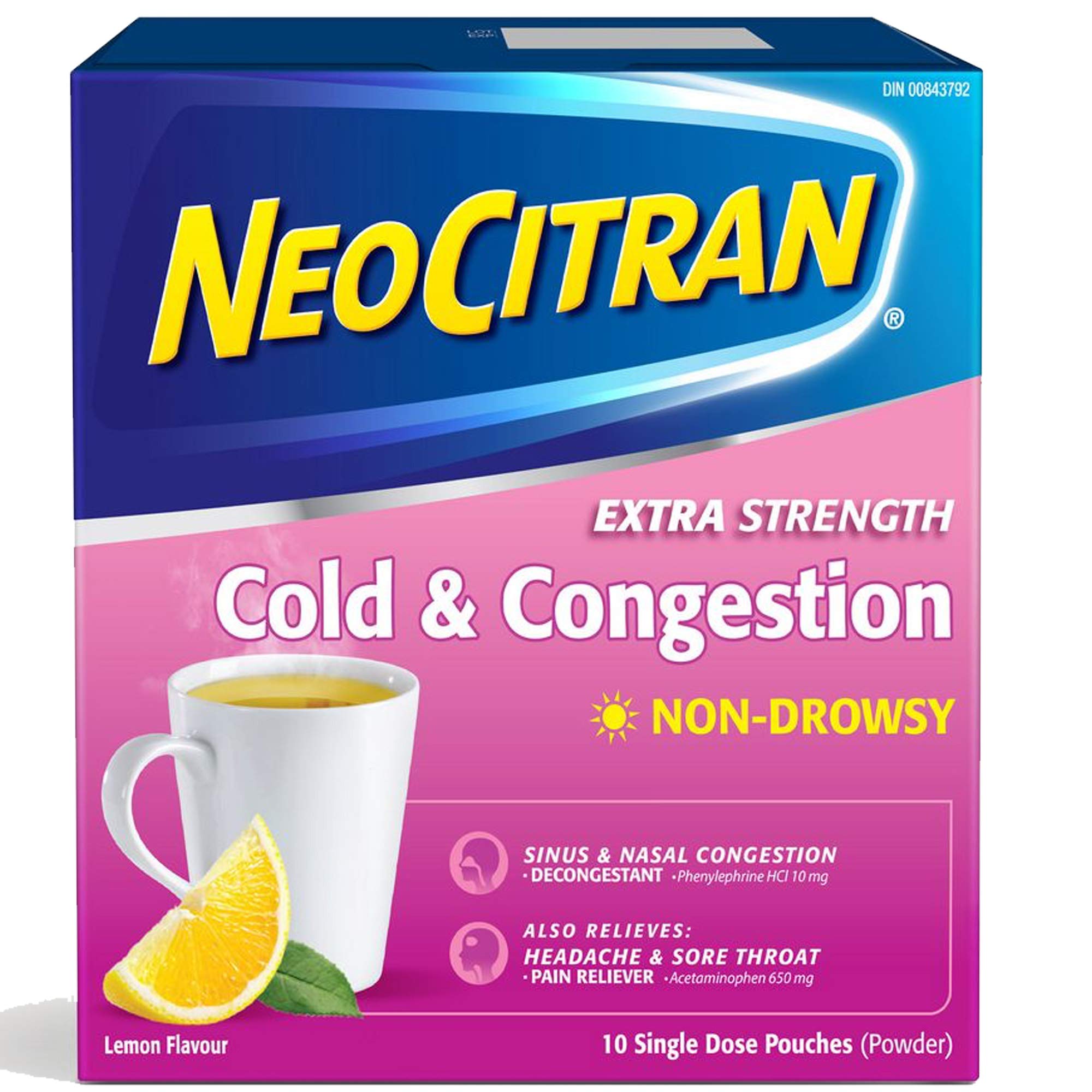 Amazon.com: NEOCITRAN EXTRA STRENGTH COLD & SINUS NIGHT, 24 single dose ...