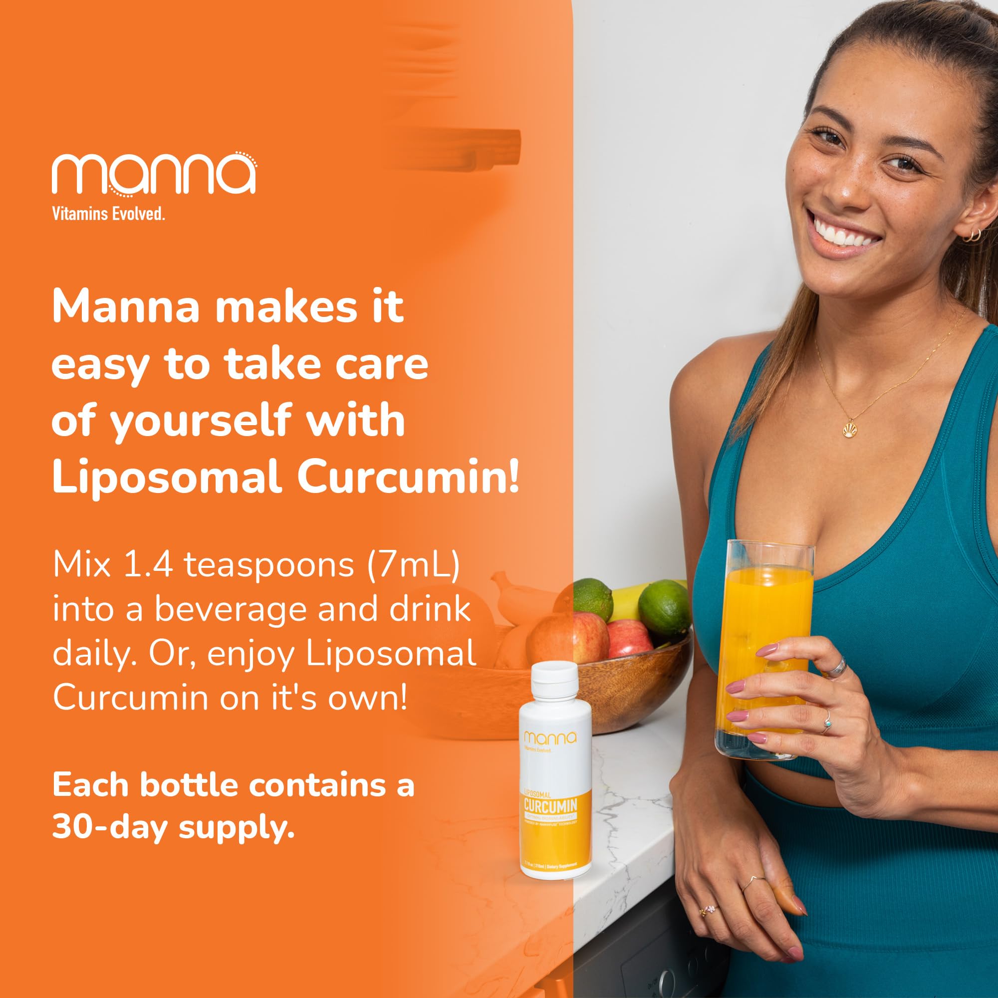 Mua Manna Vitamins Evolved Liposomal Liquid Curcumin for Advanced ...