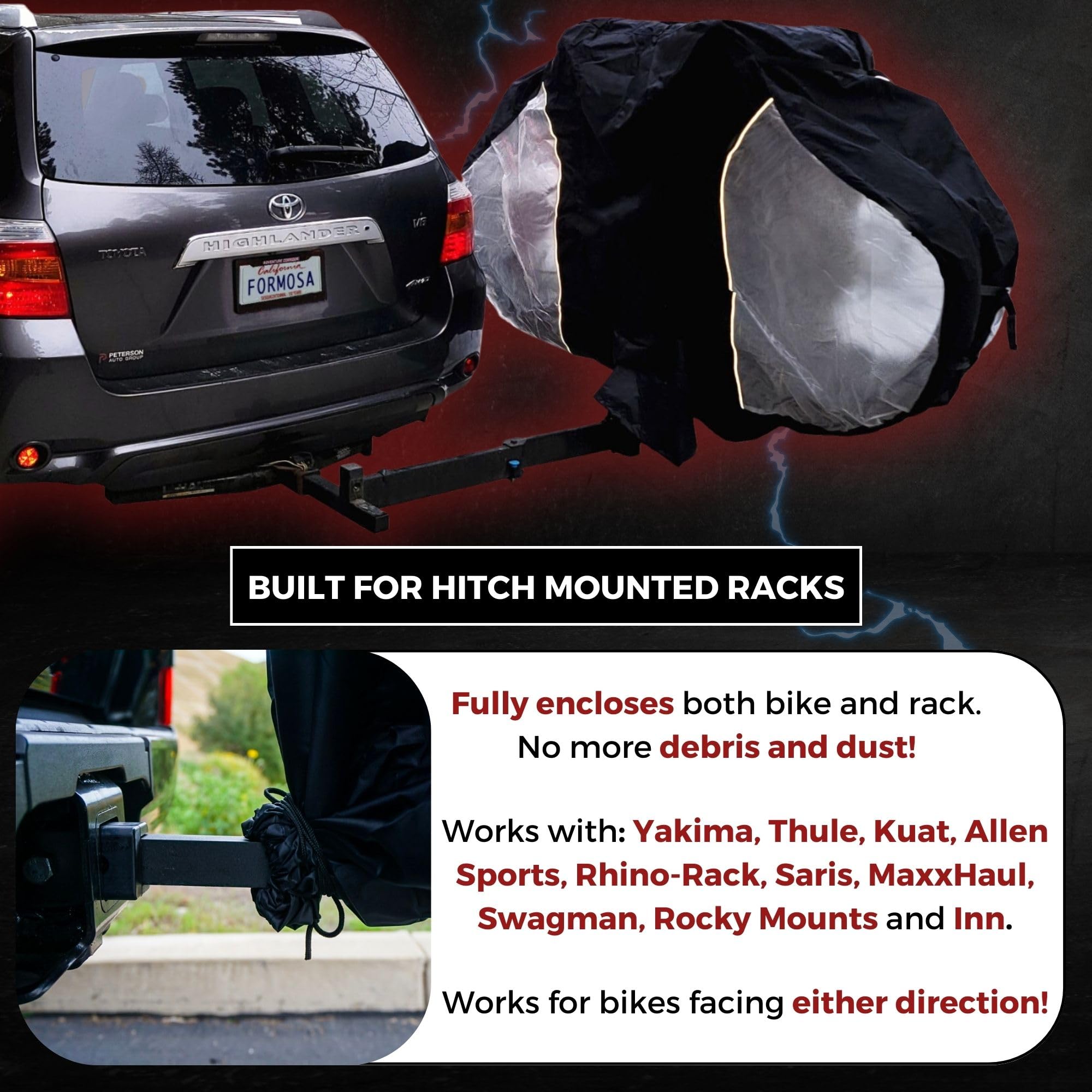 Mua FORMOSA Protective Travel Bike Cover for Transport on Rack - Travel ...