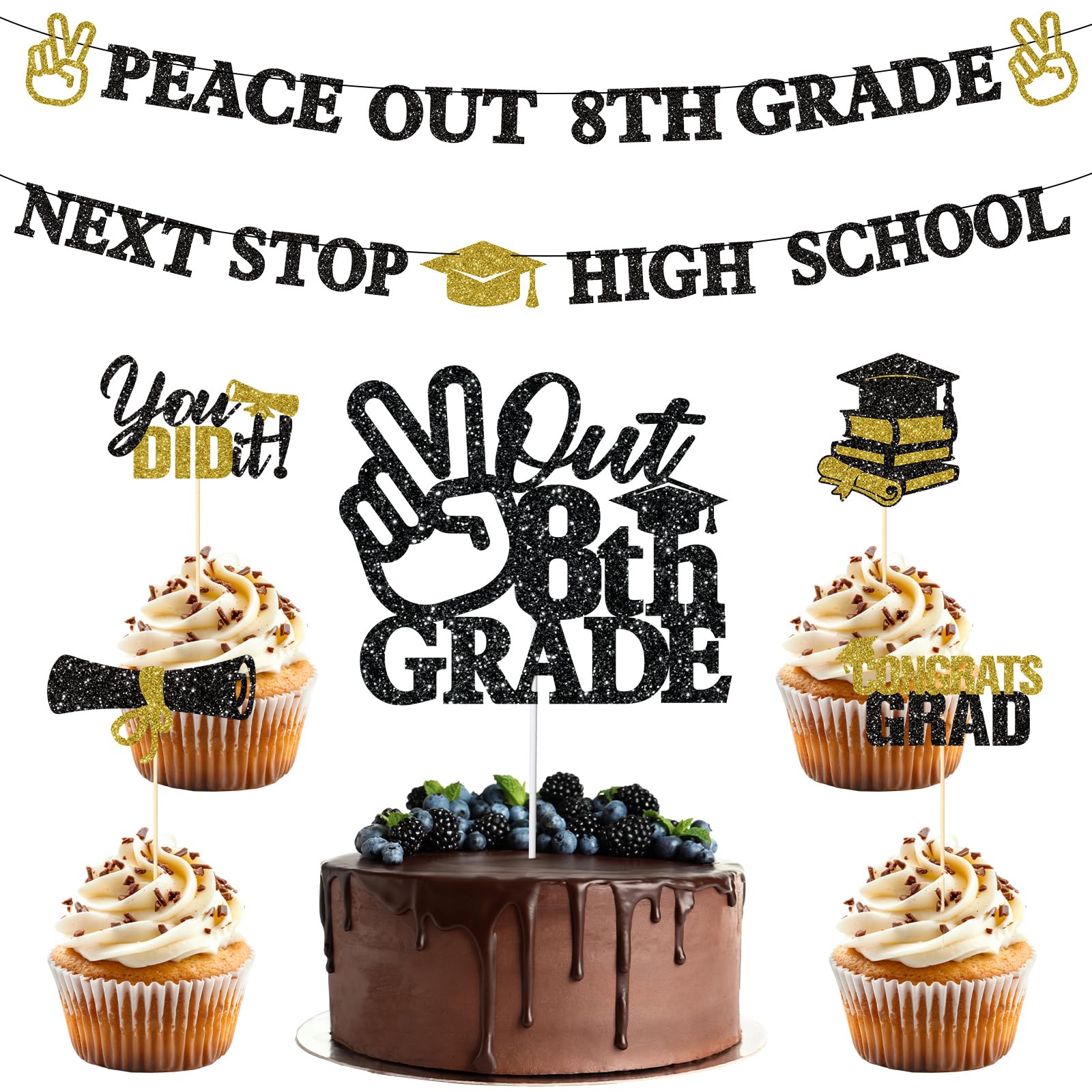 VitalCozy Peace out 8th Grade Graduation Decorations 2025 Next Stop ...